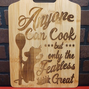 Remy Ratatouille Anyone Can Cook Quote Movie Inspired Cheese, Cutting ...