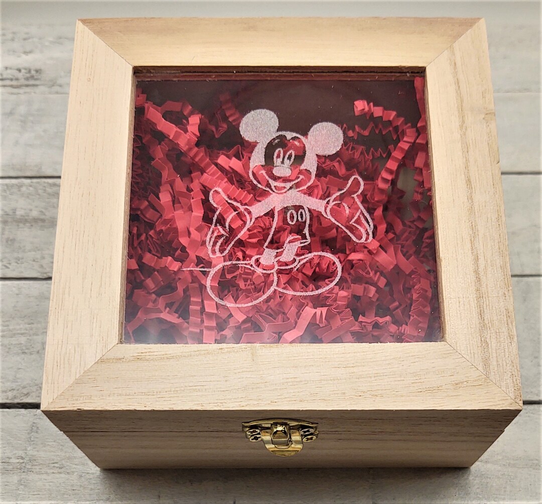 Mickey Mouse Inspired Magic Kingdom Engraved Etched Glass - Etsy