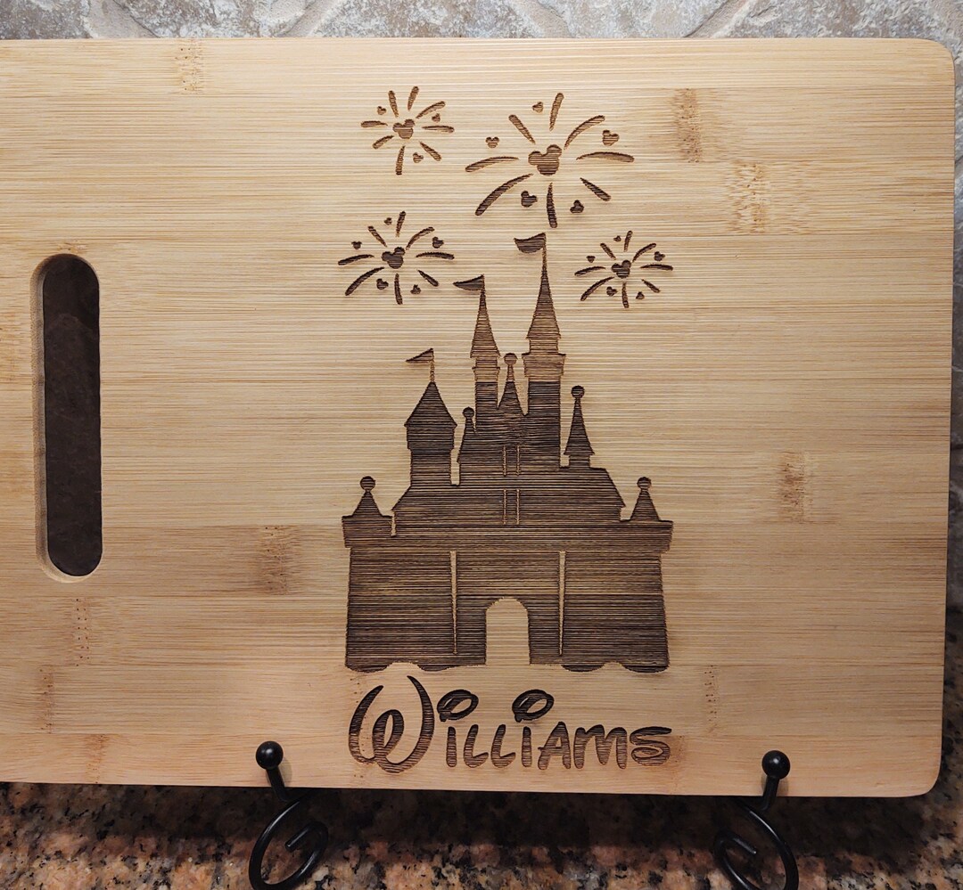 Personalized Family Name Disney Castle Fireworks Inspired Cheese ...