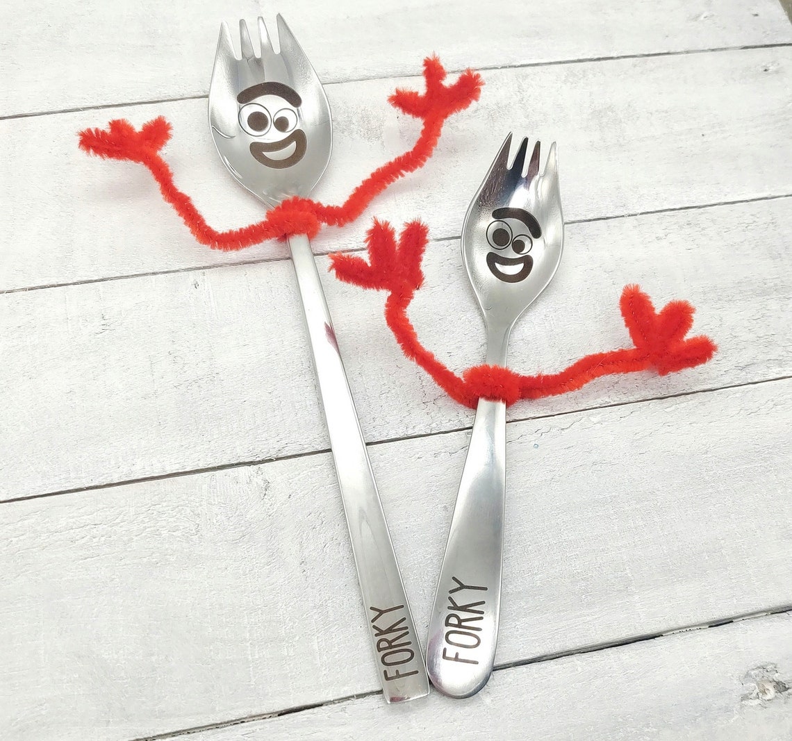 Forky REAL SPORK Stainless Steel Toy Story 4 Custom Free Name - Etsy