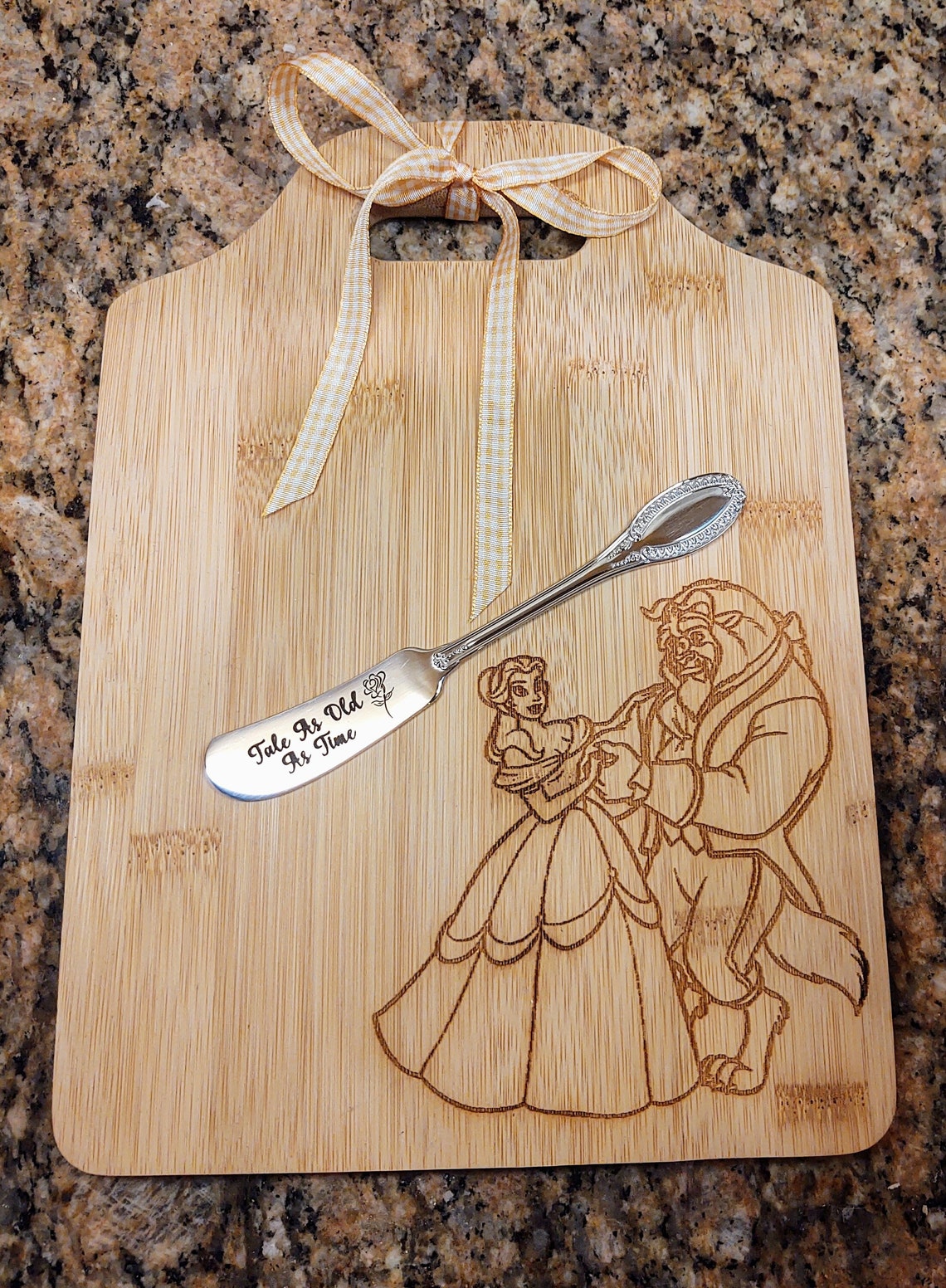 Princess Belle Beauty and the Beast Engraved Wood Cutting - Etsy