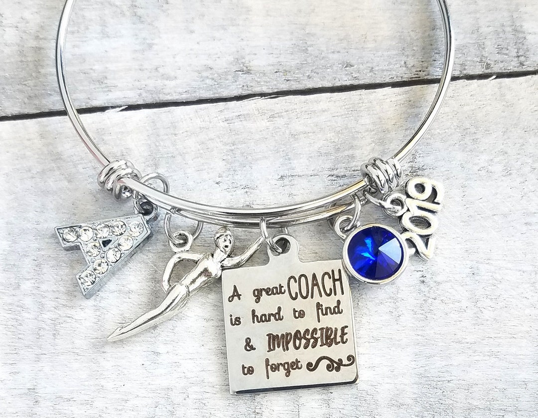 2024 Coach Bracelet Swim Team Swimming Swimmer A Great Coach is Hard to ...