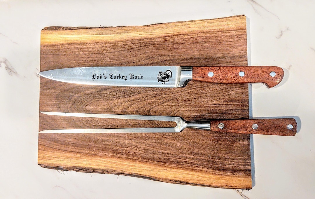 Personalized Dad's Turkey Knife Thanksgiving Family Engraved Name Meat ...