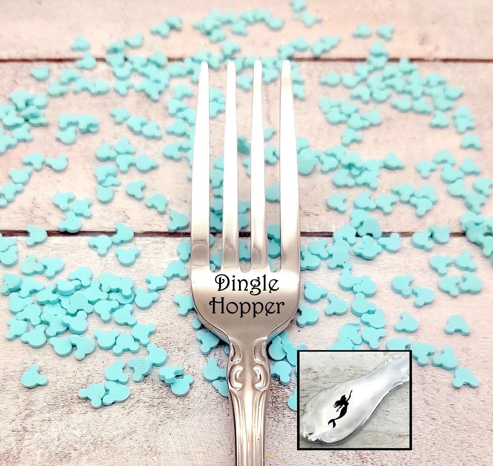 Dingle Hopper Fork Ariel Princess Little Mermaid Inspired - Etsy