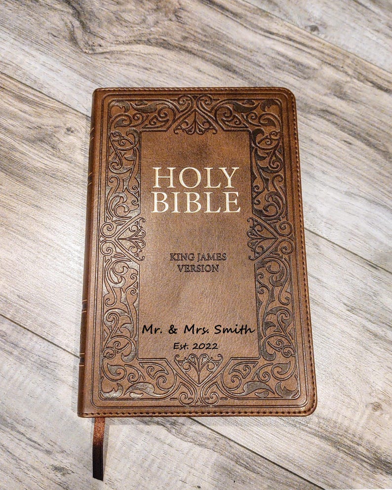 Personalized Name Date KJV Family Holy Bible Custom Engraved Christian ...