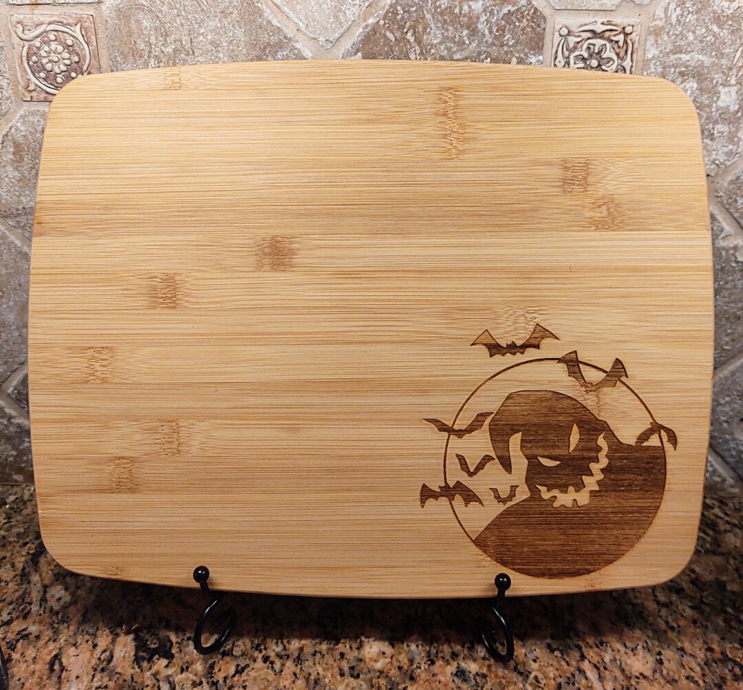 Oogie Boogie Nightmare Before Christmas Board, Wood Cheese Board ...