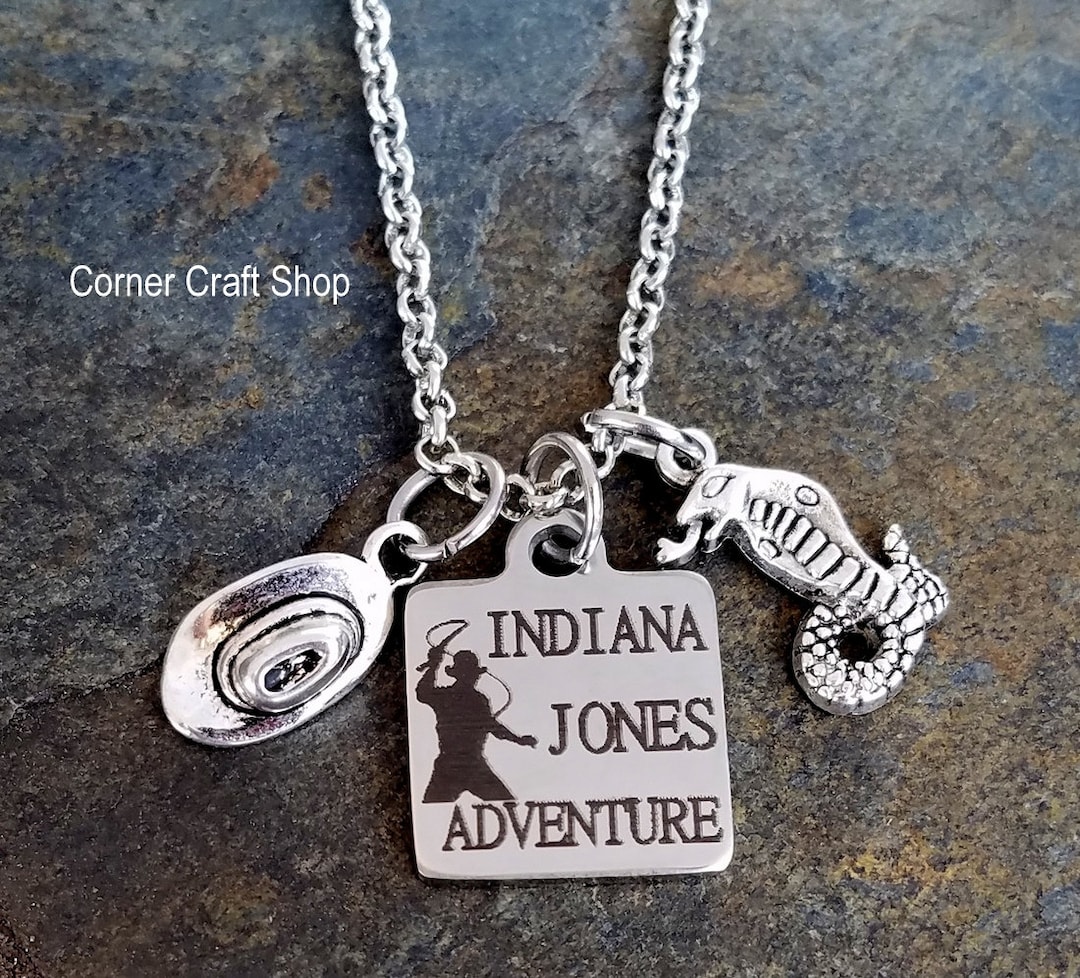 Indiana Jones Adventure Disney Movie, Ride Inspired Charm Necklace ...