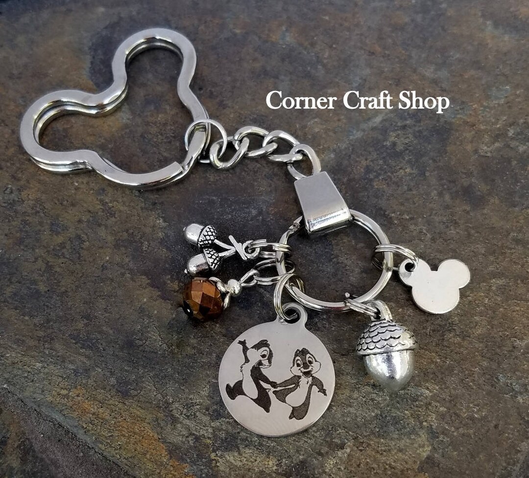 CHIP and DALE CHIPMUNKS Disney Inspired Themed Charm Mickey Mouse ...