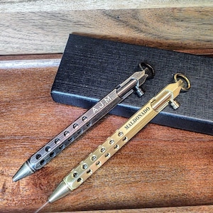 Personalized Name Bolt Action Ballpoint Pen Gift for Men Graduation ...