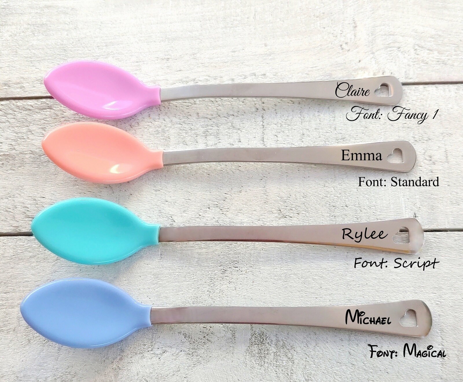 Personalized Engraved Name Baby Safety Spoon New Mom Dad | Etsy