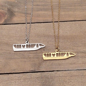 Gold Train Necklace - Etsy