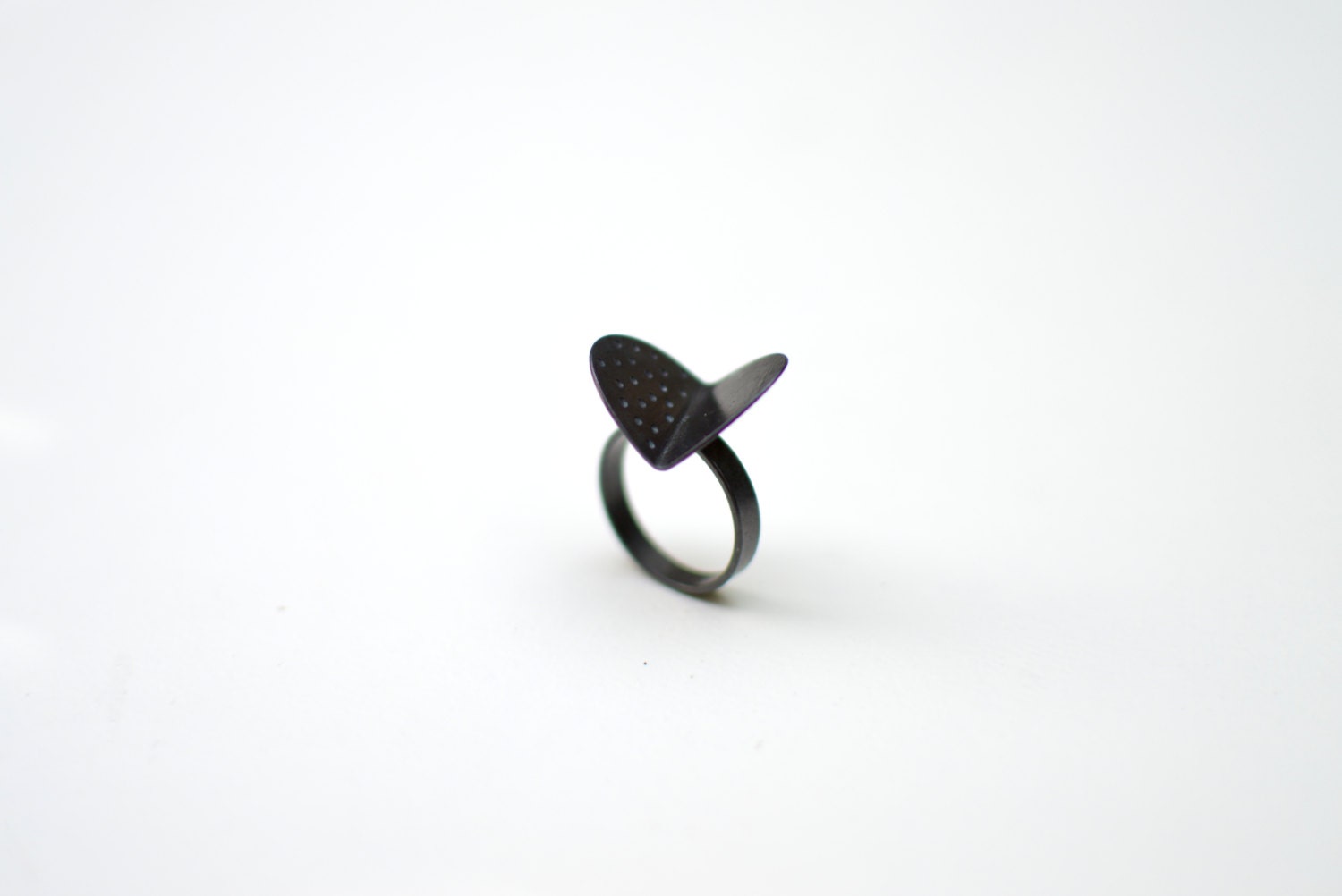 Sterling Silver Ring, Black, Wings, Oxidized Sterling Silver, Modern ...