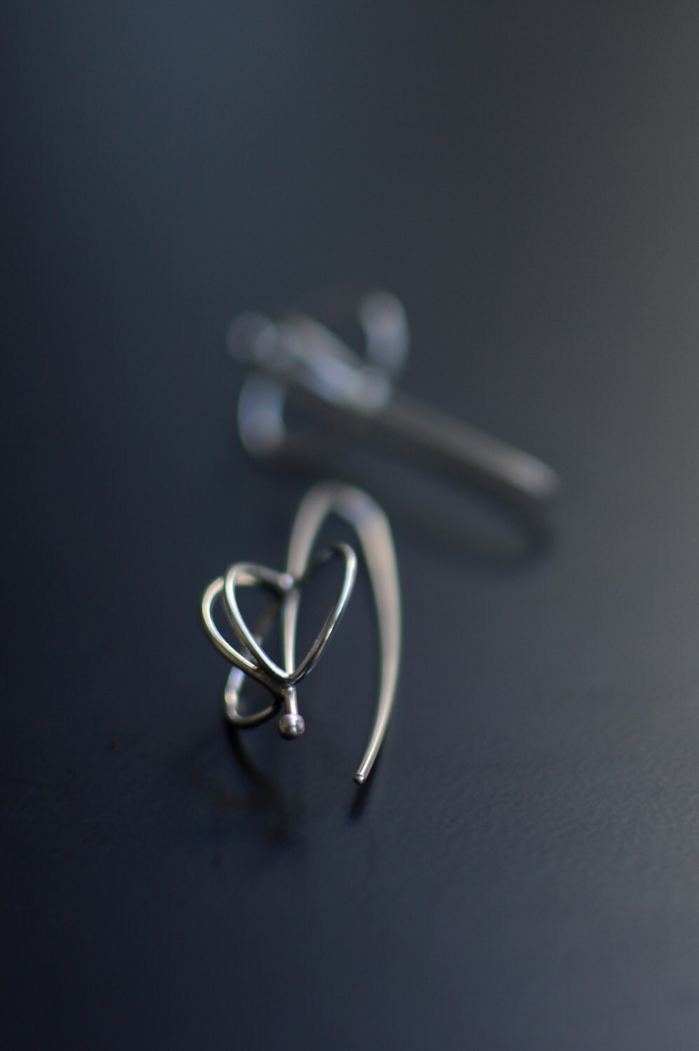 Sterling Silver Earrings Wire Structure 04 Contemporary - Etsy