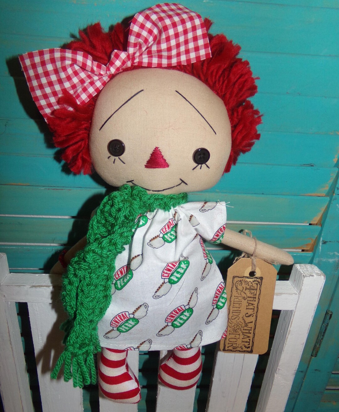 Friends Fan Raggedy Ann Annie Doll Handmade Prim Ragdoll - Etsy