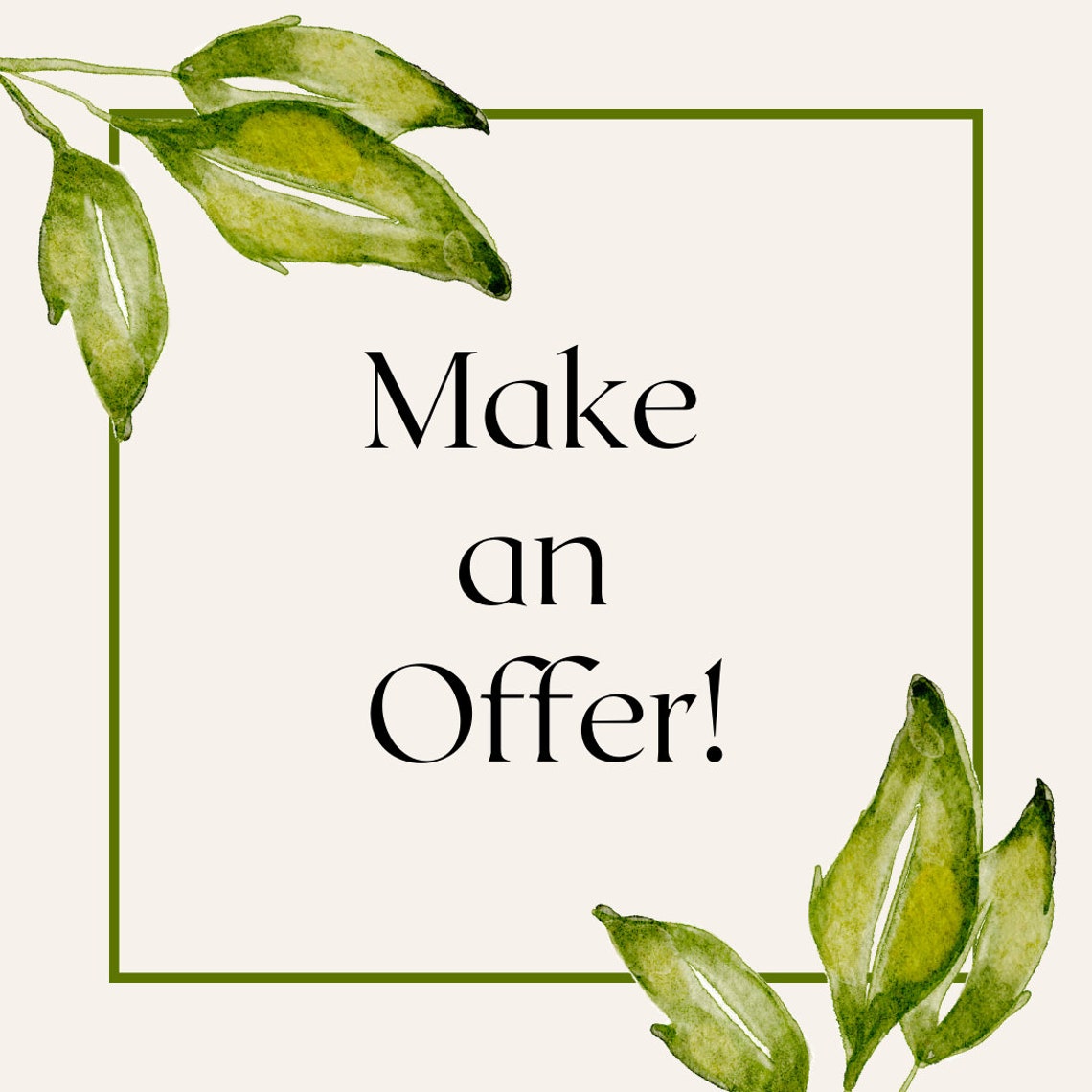 Poshmark Greenery Modern Listing Signs, Custom Closet Signs ...