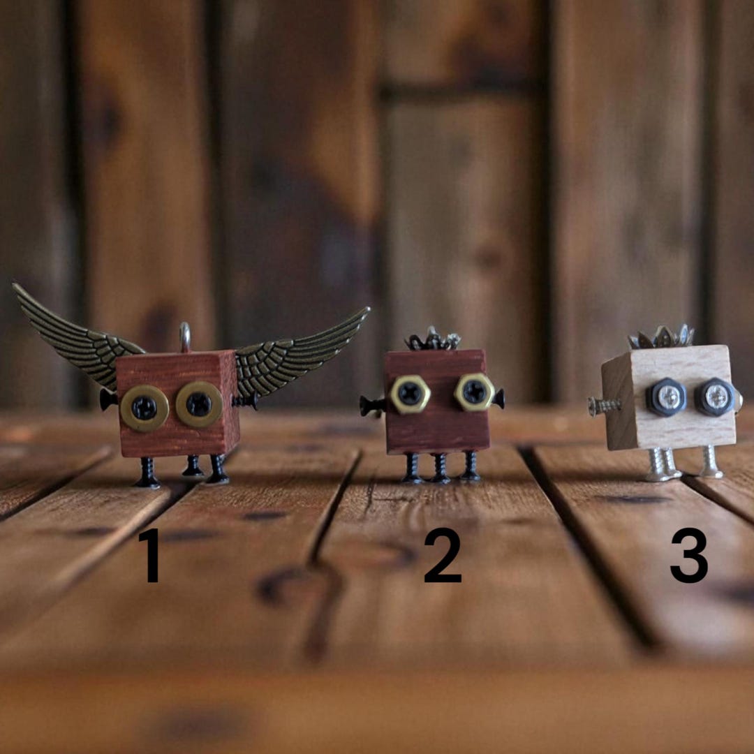 Handmade Wooden Mini Steampunk Style Keychain Car Rearview Mirror ...