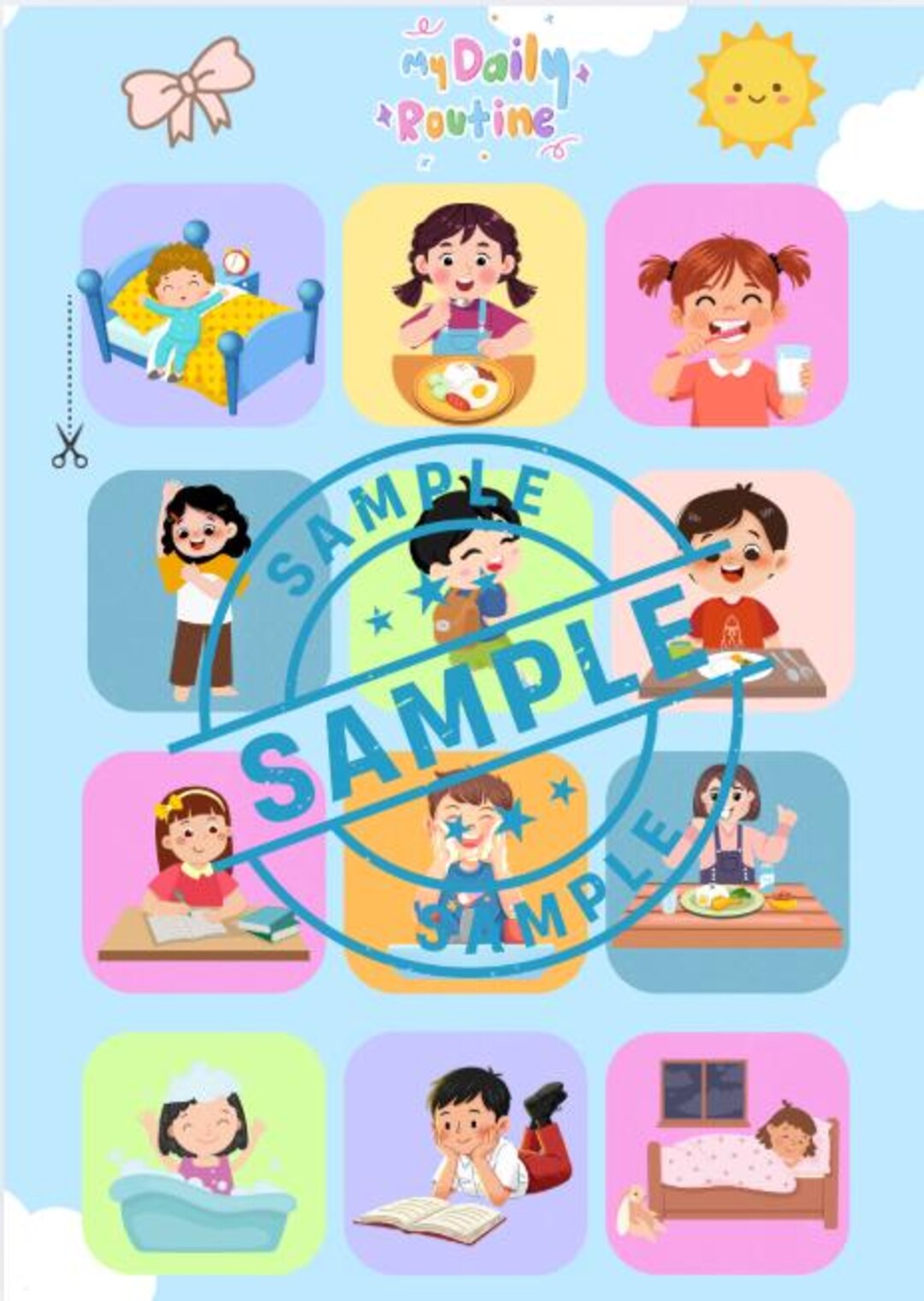CEFR A1 Level Daily Routines for Young Learners - Etsy