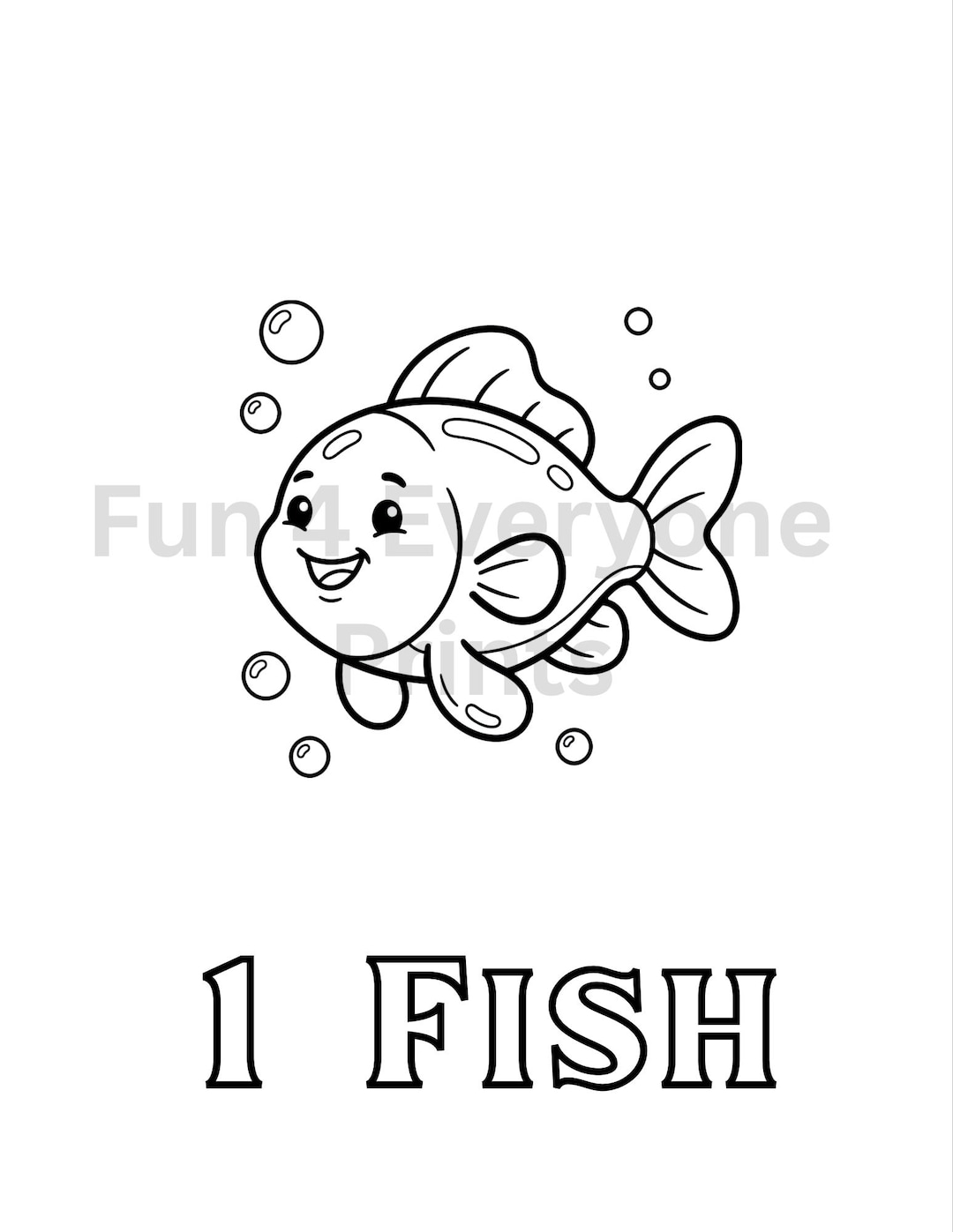 Counting Fish 1–10 Printable | Preschool Number Activity | Digital ...