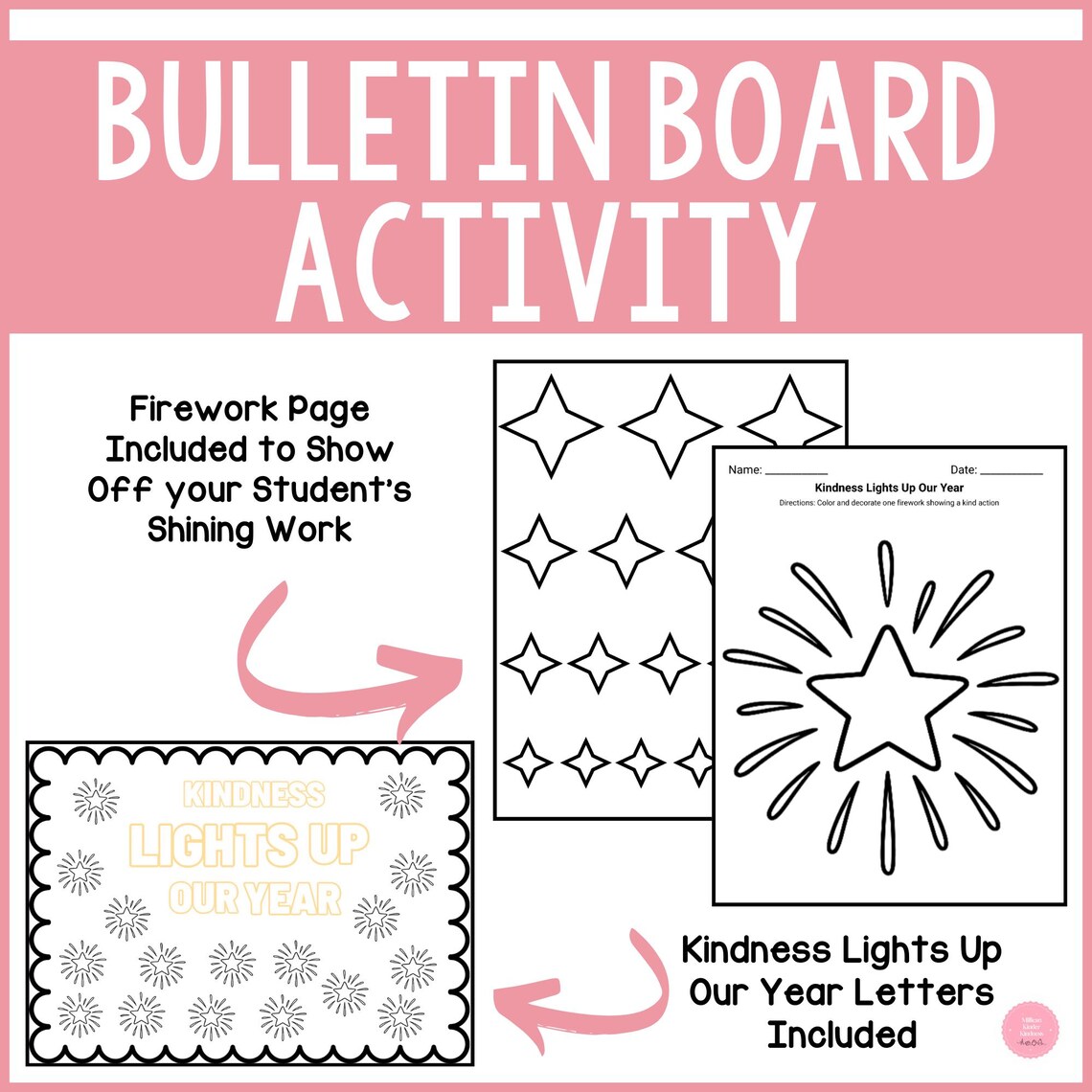 New Year's Goal-setting Craft Bundle, Headband, Bulletin Board Design ...