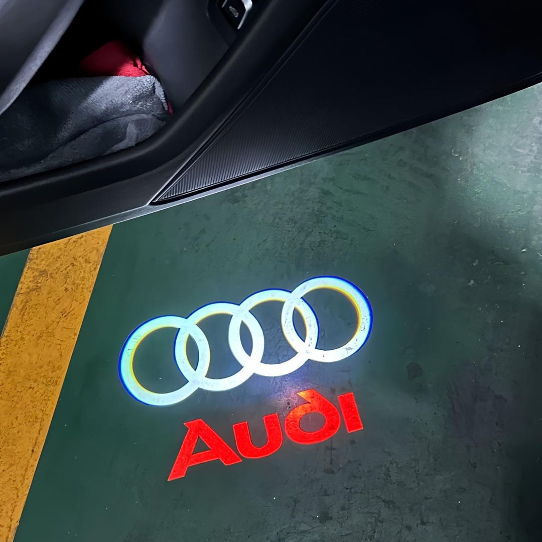 AUDI LED Welcome Door Light Projector | Set of 2 With Light & Distance ...