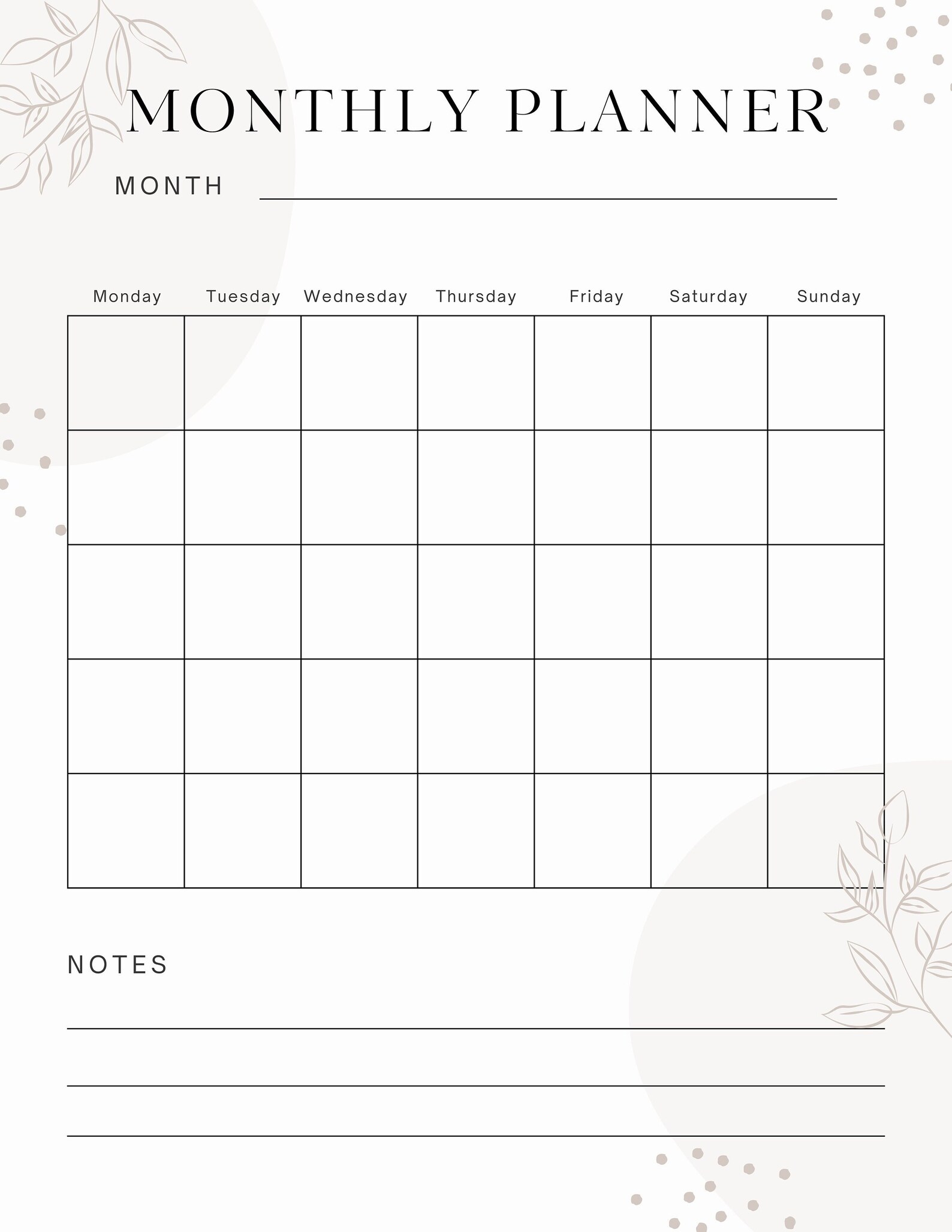 Boho Monthly - Weekly - Daily Planner, Boho Planner, Custom Planner ...