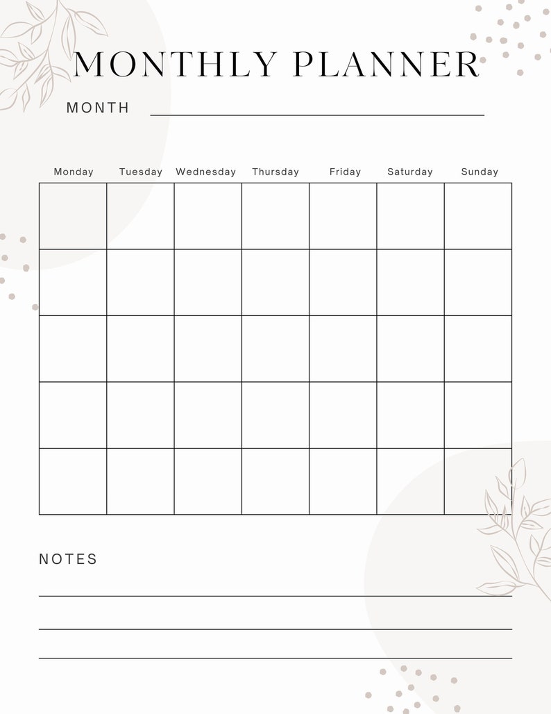 Boho Monthly - Weekly - Daily Planner, Boho Planner, Custom Planner ...