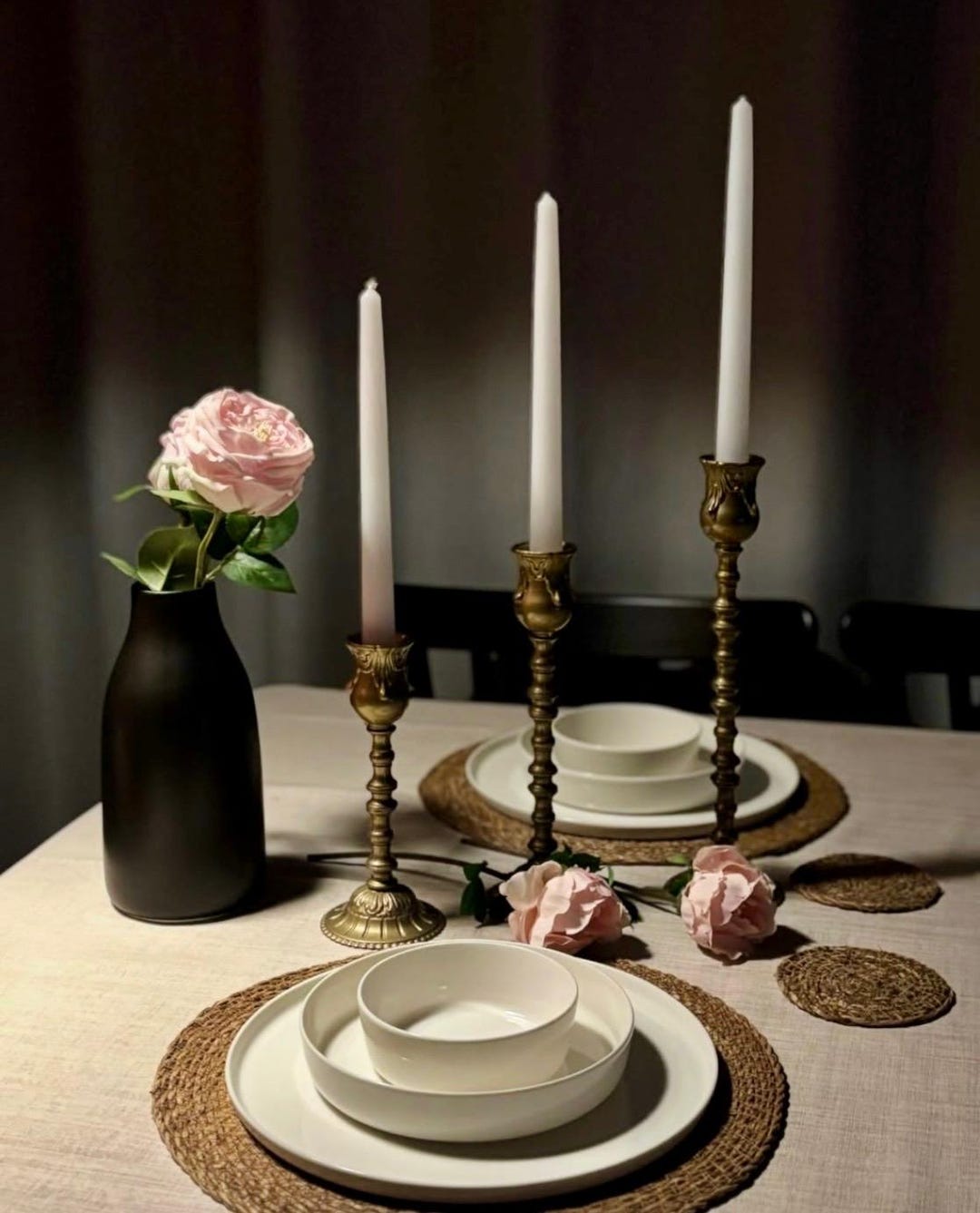 3 Pieces- Gold Candlestick Holders Inspired of Got- for Your Lux ...