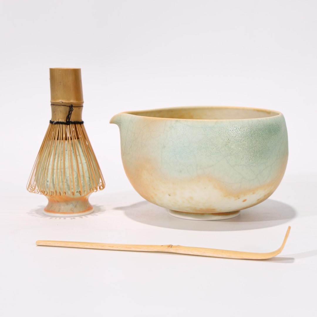 Minimalist Celadon Crackle Glazed Matcha Bowl Mug Cute Aesthetic ...