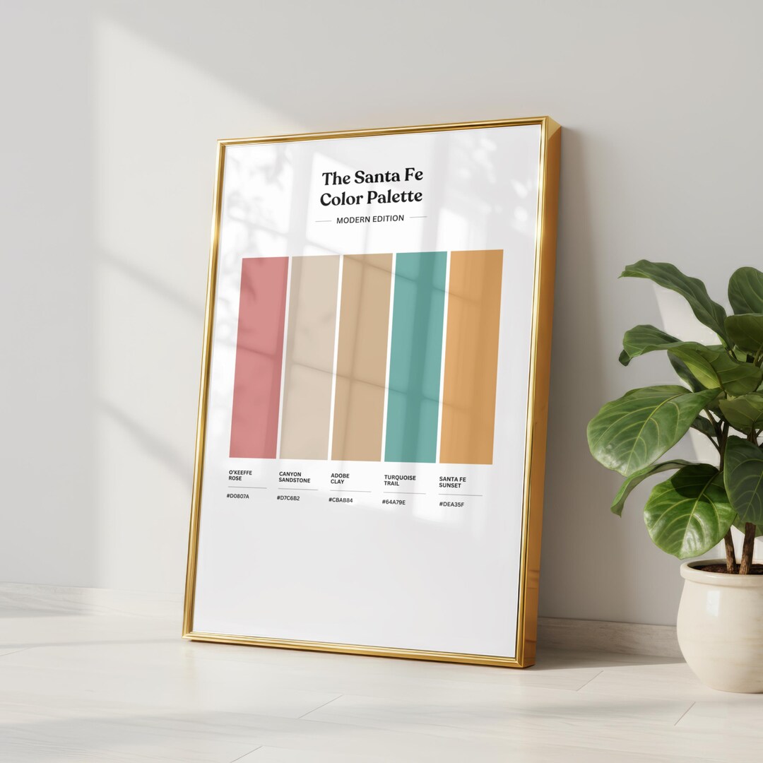 Savannah Color Palette Print | Southern Charm Wall Art, Coastal Pastel ...