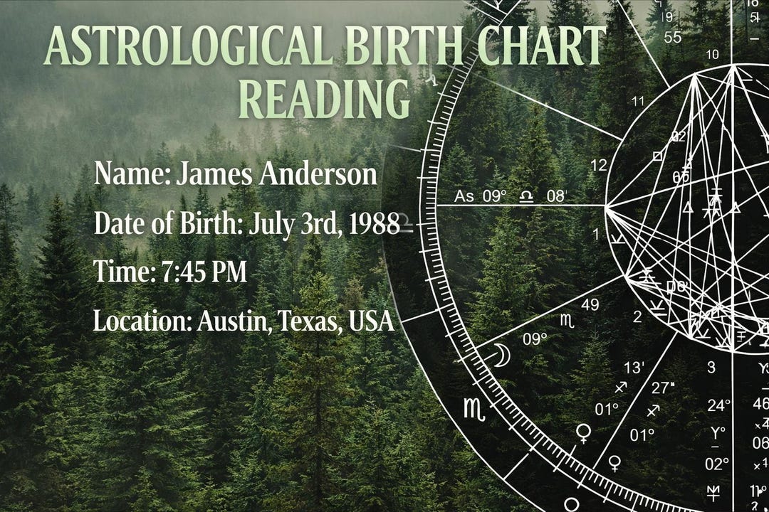 ASTROLOGICAL CHART READING - 20 Minute Mini - Etsy
