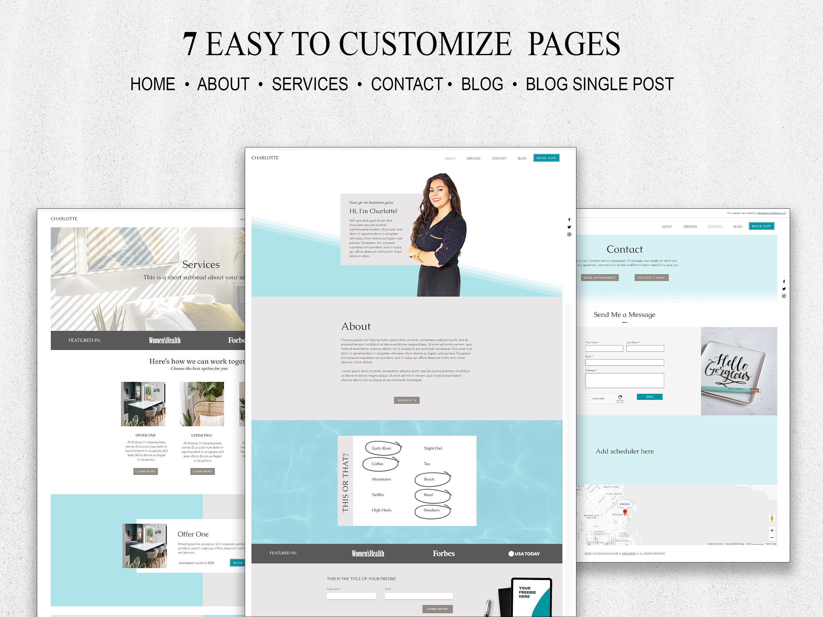 Lead Generator Wix Website Template Social Media Coach Website Blog ...
