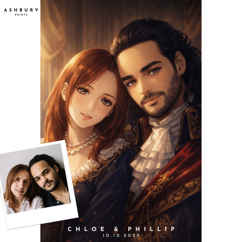 Custom Royal Anime Portrait. Personalized Anime Cartoon. Best ...