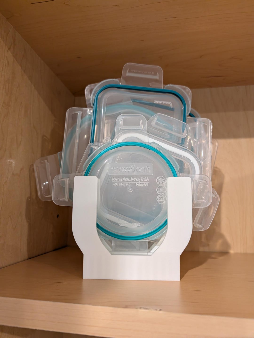 Tupperware/pyrex Lid Holder - Kitchen Organization - Etsy