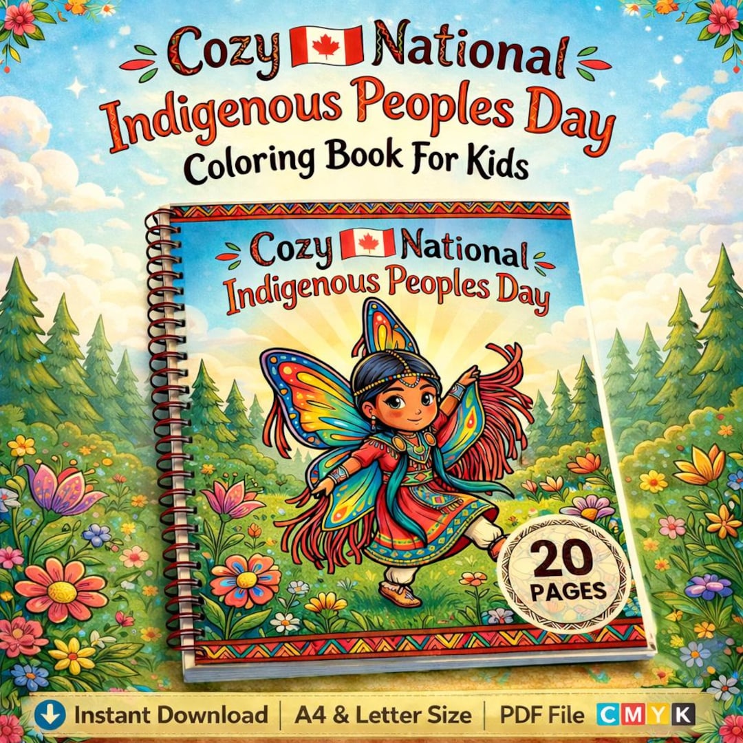 National Indigenous Peoples Day Coloring Book Printable, Kids Activity ...