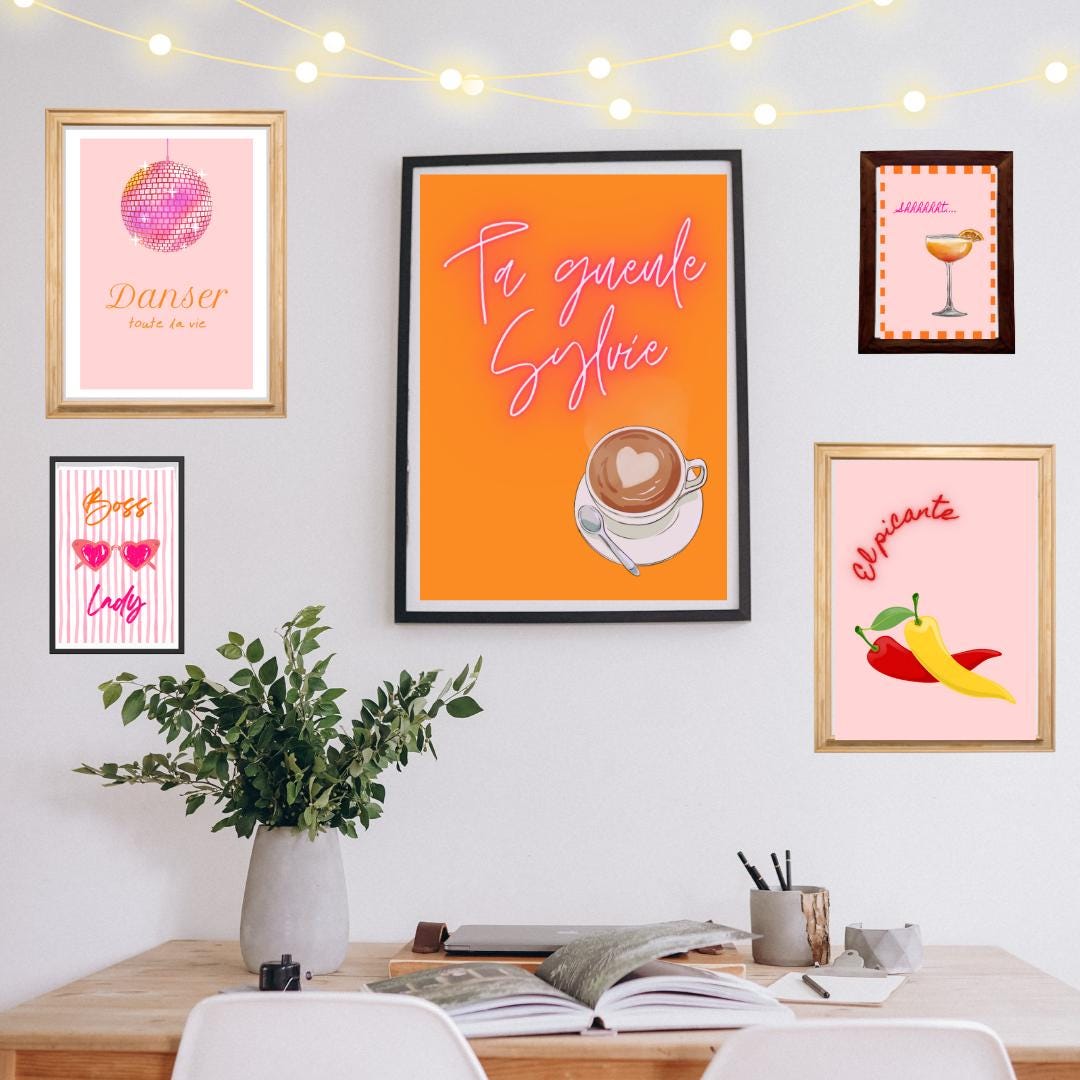 Wall Decoration - Printable Poster "shut up Sylvie" - Etsy