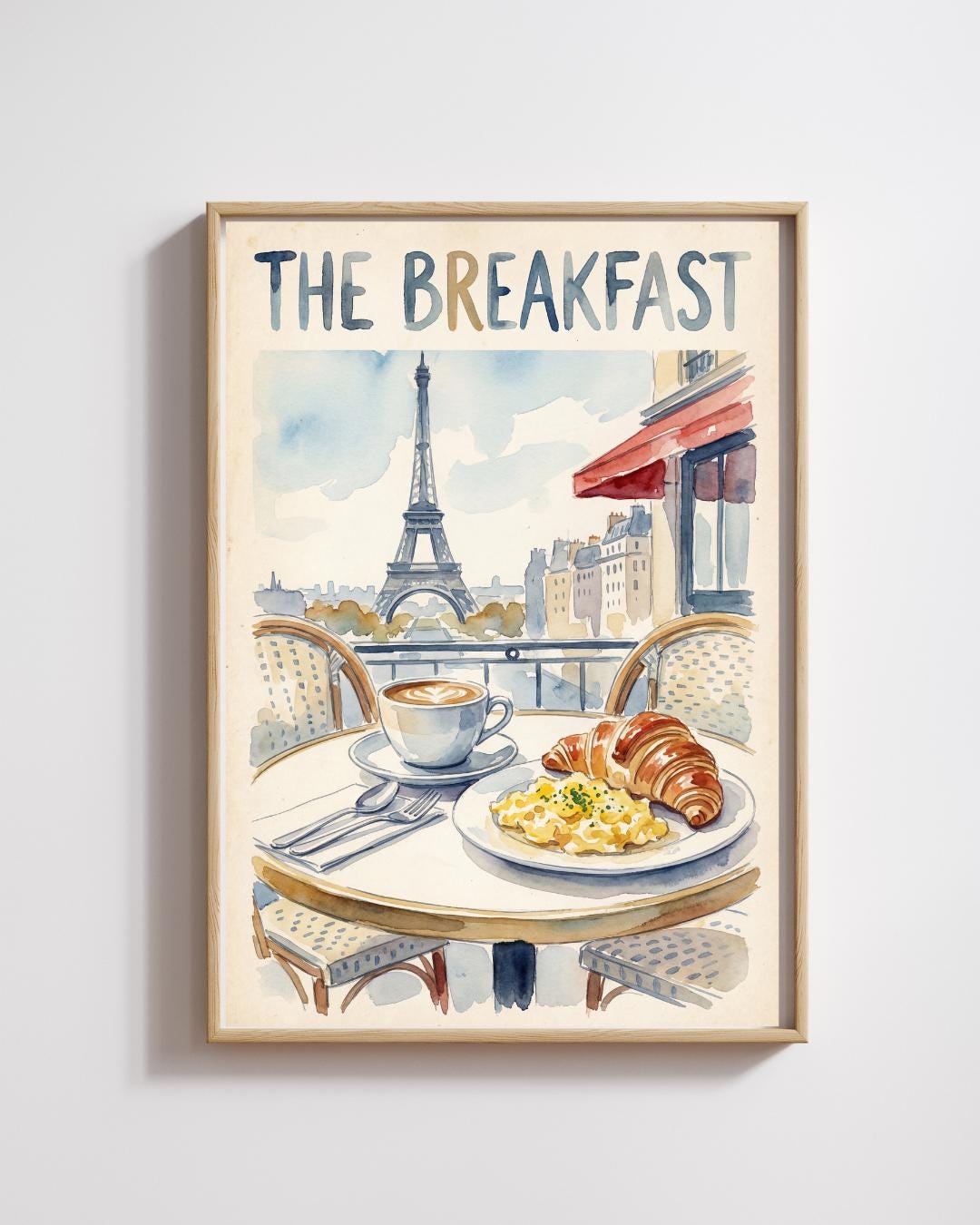 French Cafe Wall Art Print, Kitchen Wall Decor, Coffee Bar Poster ...