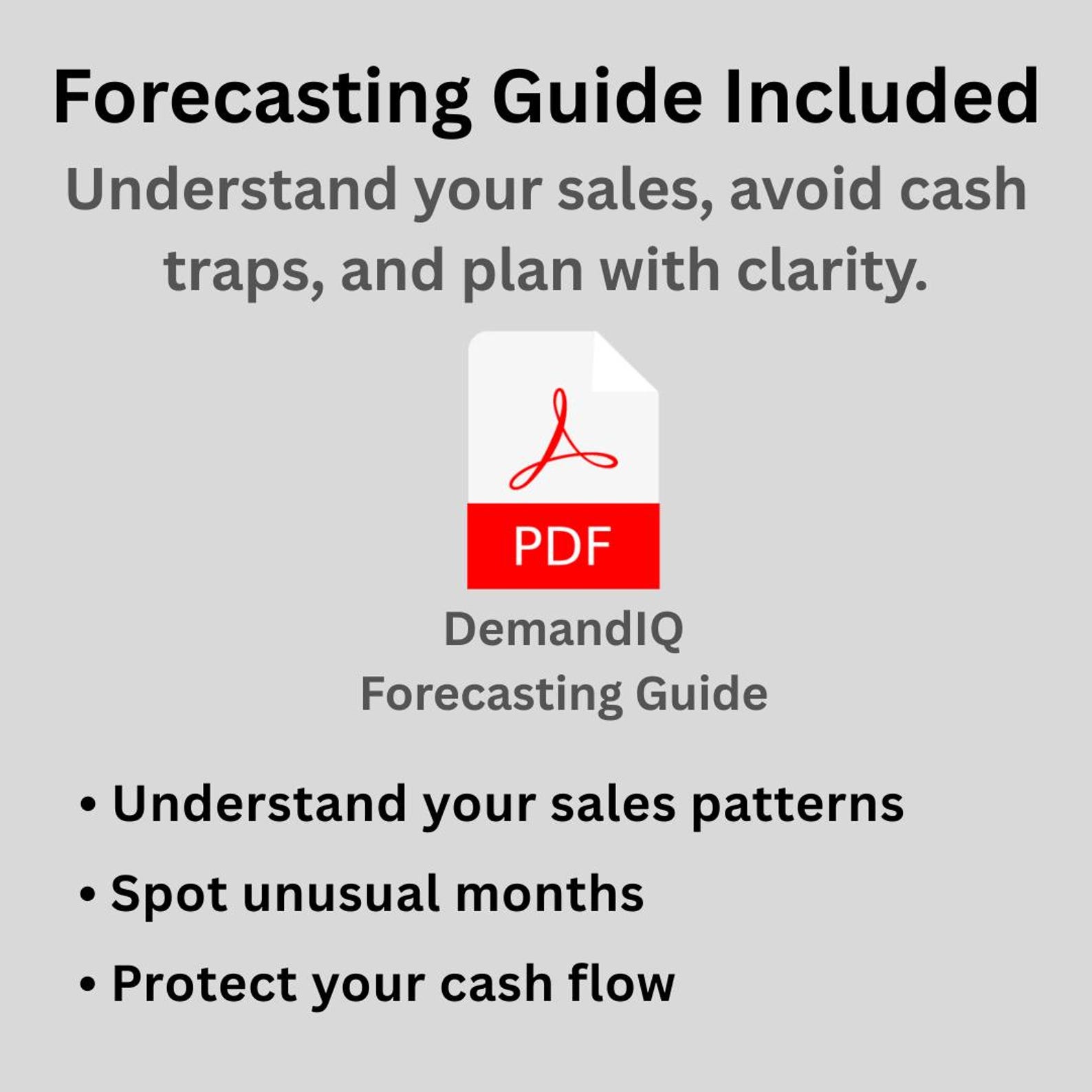 Demand Forecasting Spreadsheet for Small Business | Sales & Inventory ...