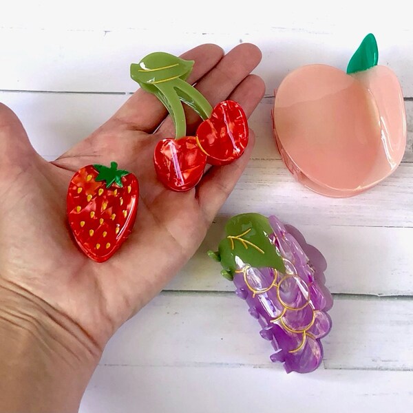 Fruit Hair Clips - Etsy