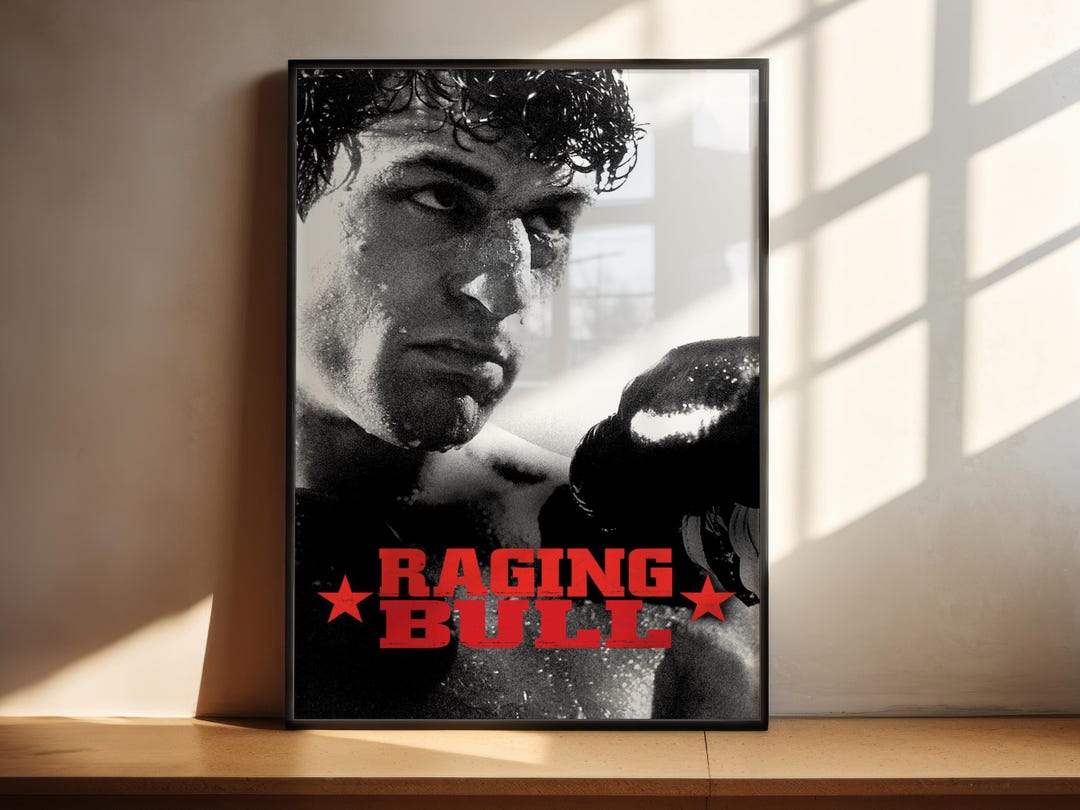 Raging Bull Movie Poster | Boxing Film Wall Art | Martin Scorsese ...