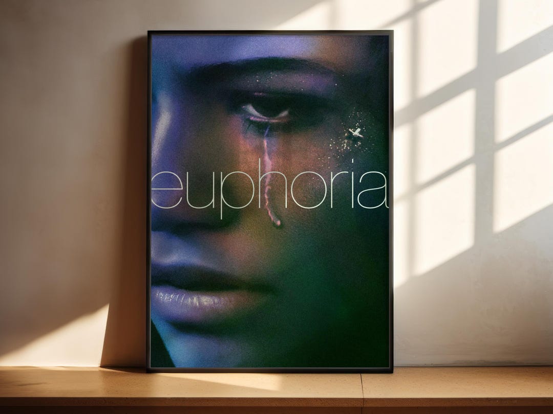 Euphoria TV Show Poster | Teen Drama Series Wall Art | HBO Aesthetic ...