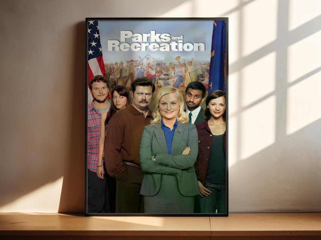 Parks and Recreation Poster | Comedy Sitcom Series Wall Art | Workplace ...
