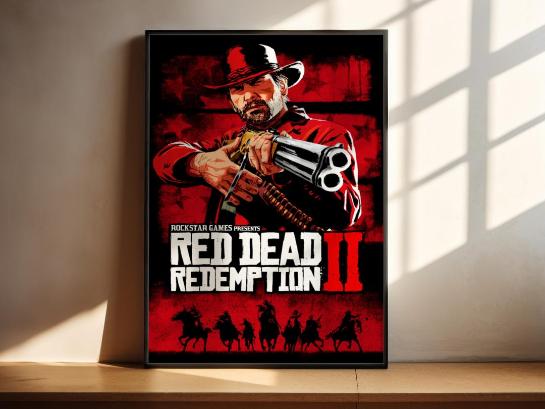 Red Dead Redemption 2 Wall Art | Western Open World Game Poster | Game ...