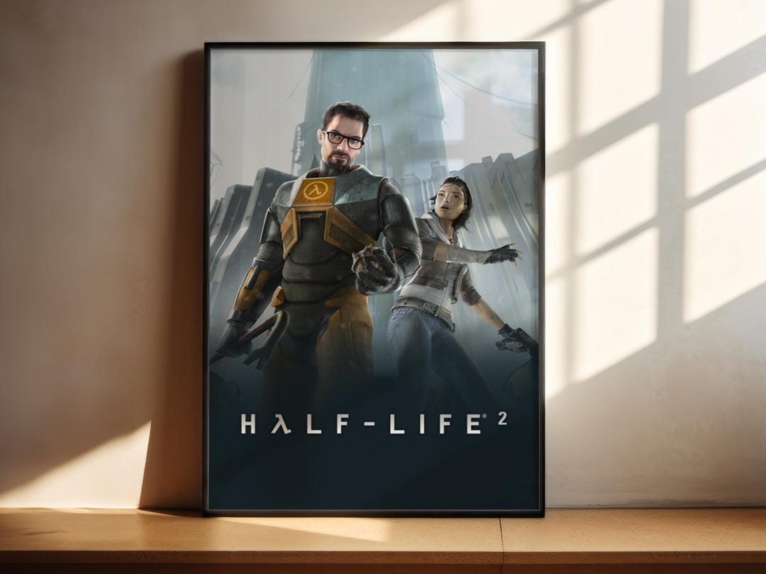 Half-life Poster | Sci-fi FPS Game Art | Half-life Wall Art | Video ...