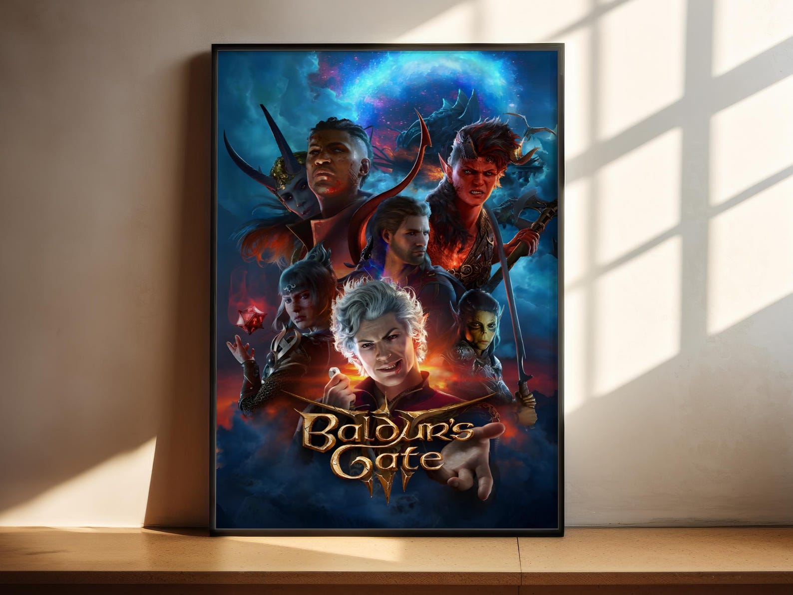 Baldur’s Gate Poster | Fantasy RPG Wall Art | Dungeons & Dragons Fan ...