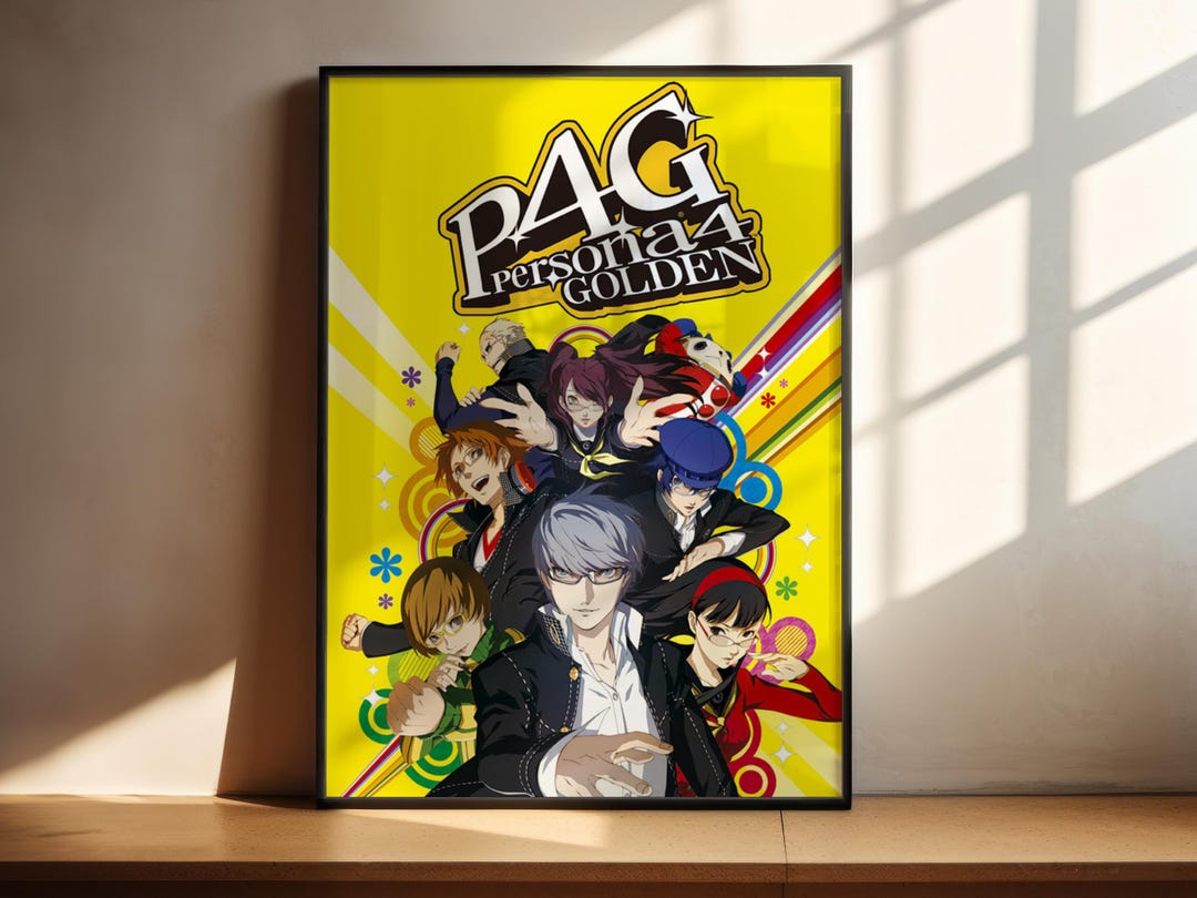 Persona 4 Poster | Anime JRPG Game Art | Persona Wall Art | Video Game ...