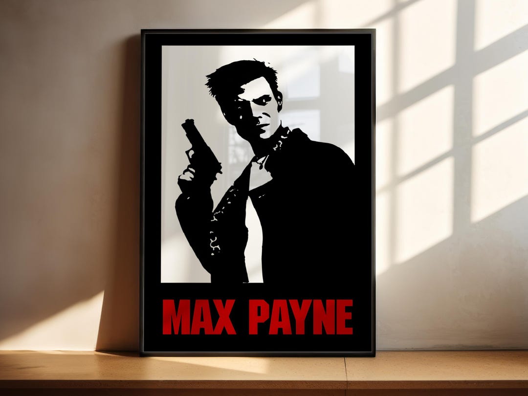 Max Payne Poster | Neo-noir Wall Art | Action Video Game Fan Decor - Etsy