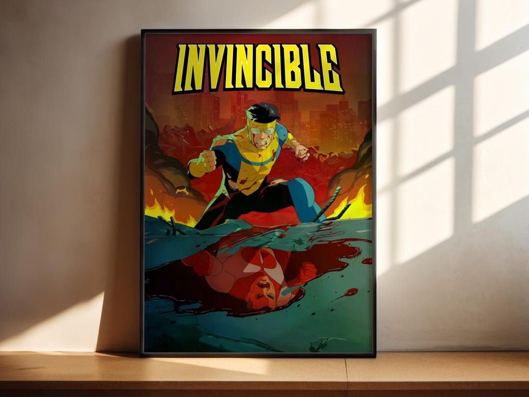 Invincible TV Show Poster | Animated Superhero Series Wall Art | Comic ...