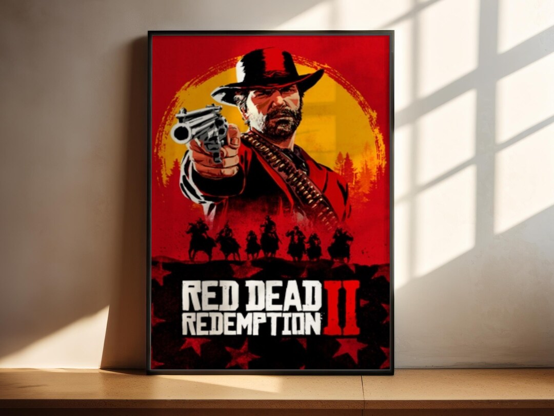 Red Dead Redemption 2 Poster | Western Open World Game Art | Red Dead ...