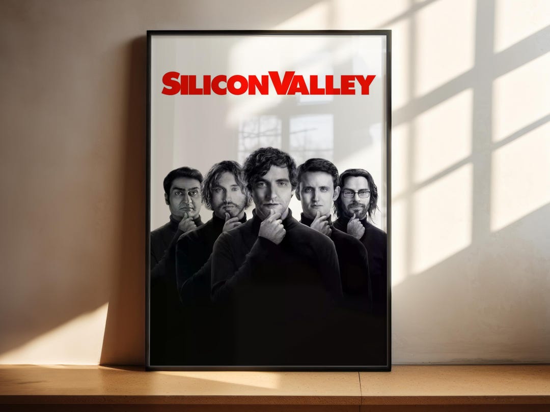 Silicon Valley TV Show Poster | Tech Comedy Series Wall Art | Startup ...