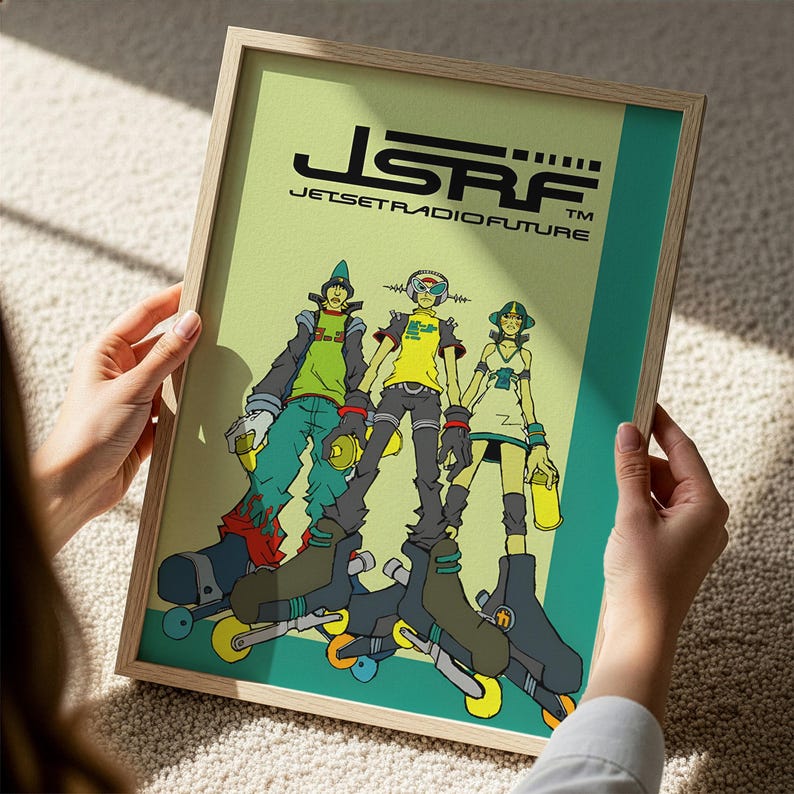 Jet Set Radio Matte Poster | Y2K Dreamcast Wall Art - Etsy